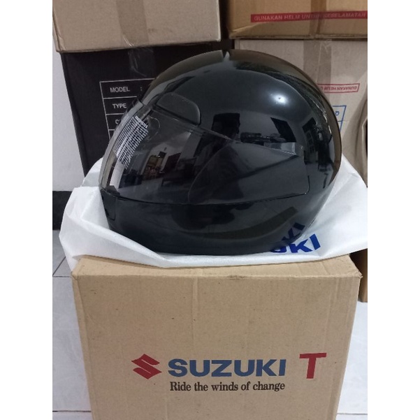 Jual helm fullface original suzuki night rider all black[LAST STOCK ...