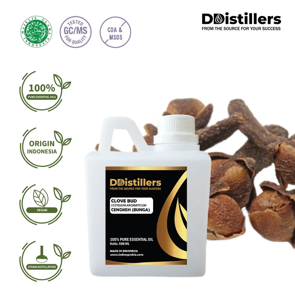 Jual Clove Bud / Bunga Cengkeh Essential Oil Pure 100%, 500ML-1L HDPE ...