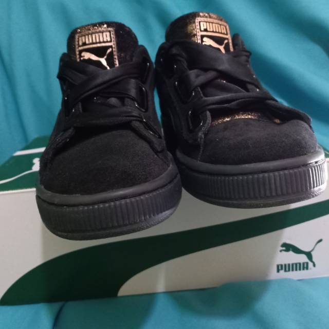 Jual Puma sued heart black | Shopee Indonesia