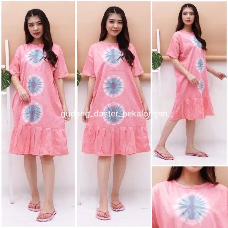Jual Daster Kaos Ruffle Batik Varo Busui LD 110 CM | Shopee Indonesia