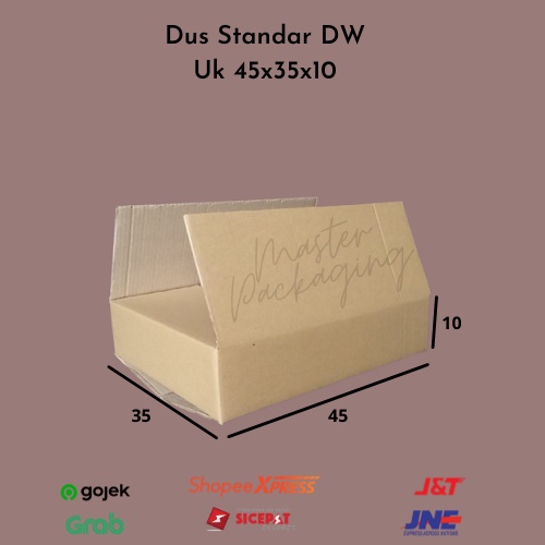 Jual Kardus Packing Snack Buku Double Wall Uk 45x35x10 Polos | Shopee ...