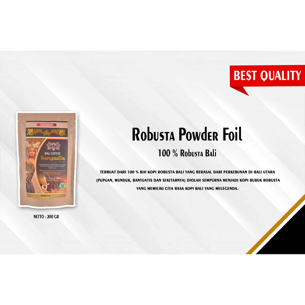 Jual Kopi Banyuatis Robusta Powder Foil Premium | Shopee Indonesia