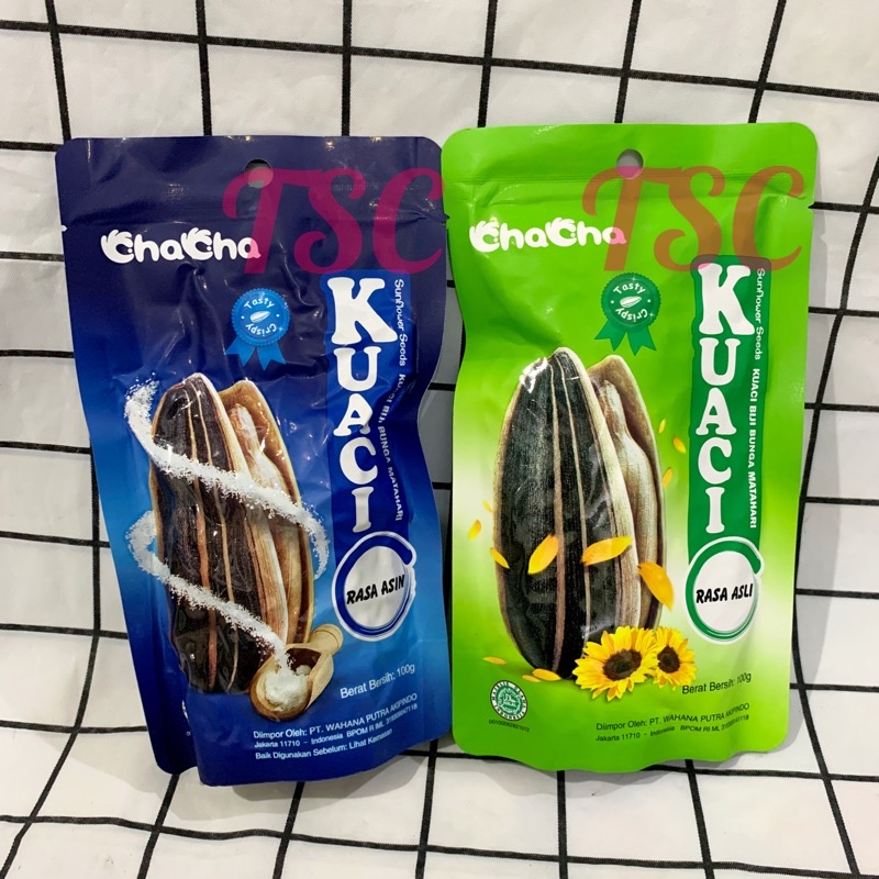 Jual ChaCha Kuaci Biji Bunga Matahari Rasa Asin 100gr Cha Cha Kuaci ...