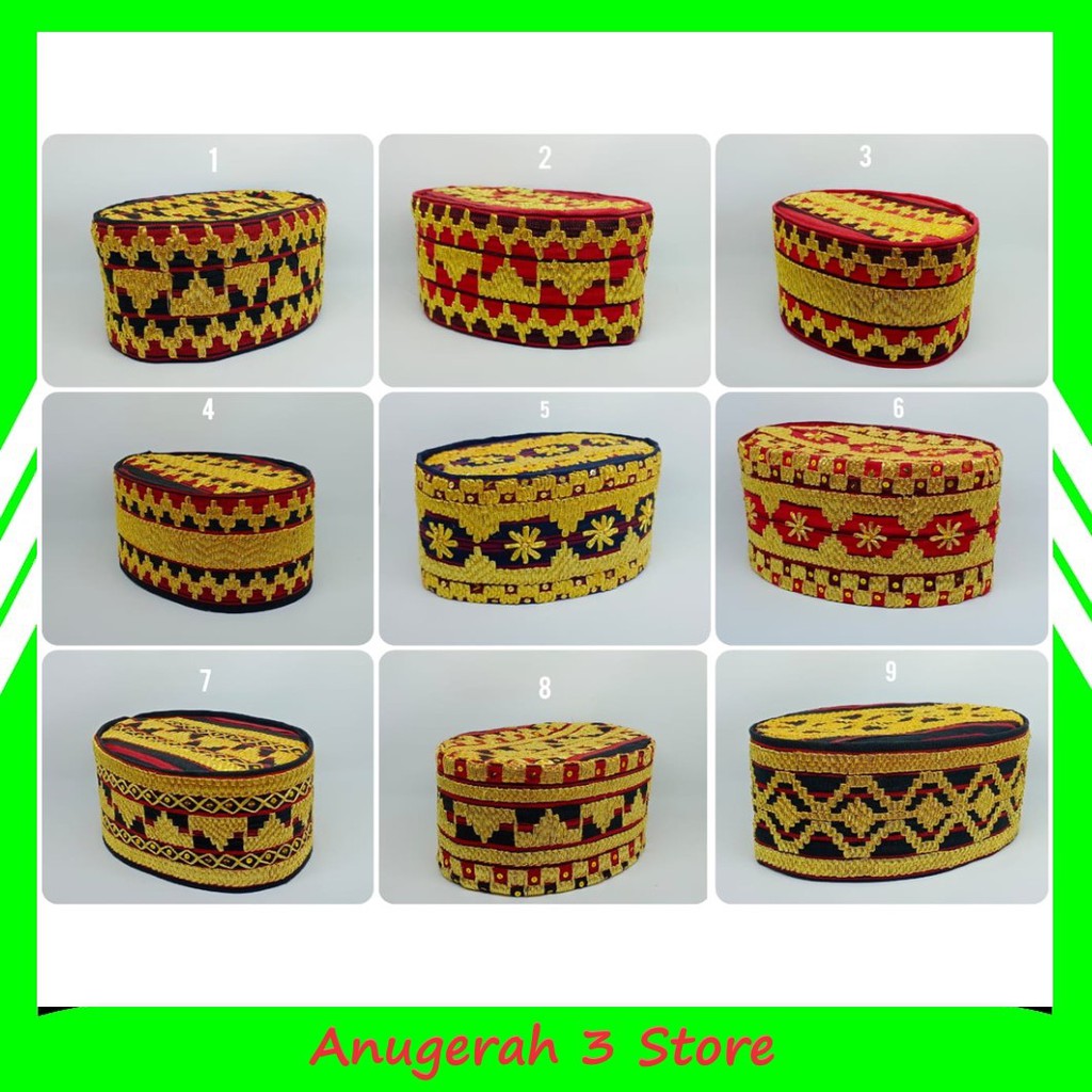 Jual Peci Tapis Lampung - Khas Lampung - Peci Adat, Peci Sholat, Peci ...