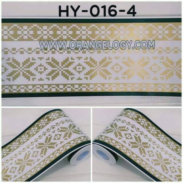 Jual Wal Border /List Wallpaper Batik Gold Ukuran 10cm x 10m | Shopee ...