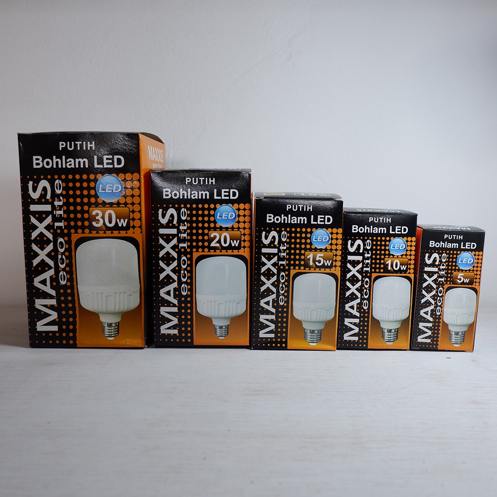 Jual Lampu LED Murah Maxxis 5W, 10W, 15W, 20W, 30W, 40W Eceran Grosir ...