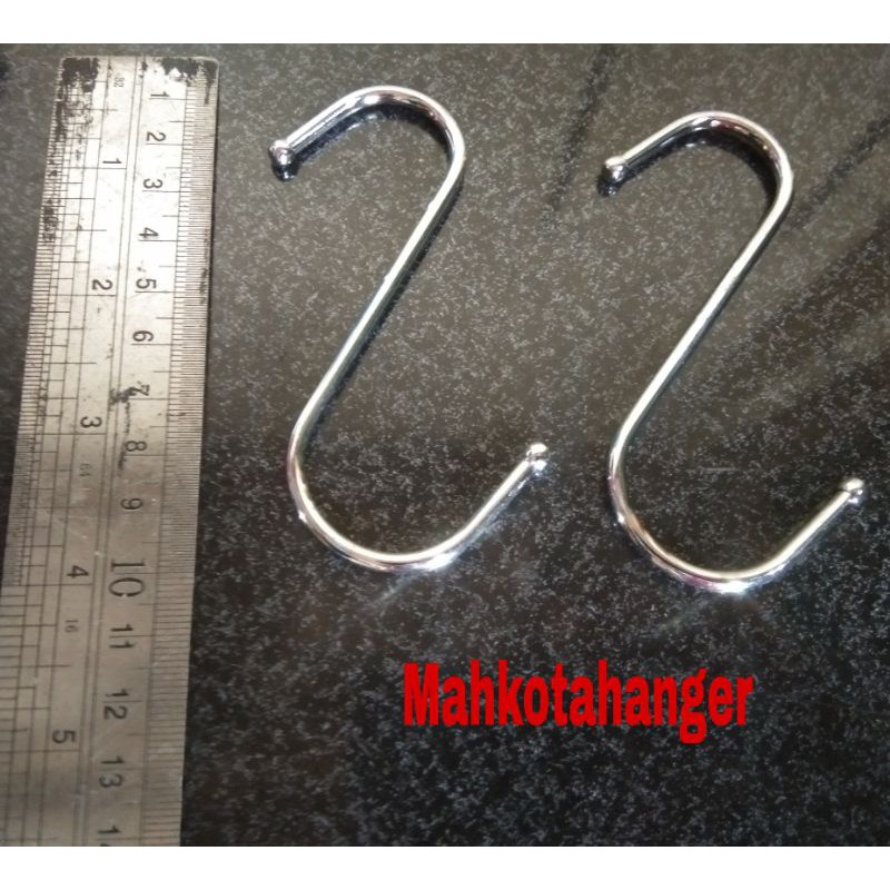 Jual Gantungan Huruf S Besi/ Letter S Crome / Pengait Besi S (3mm ...