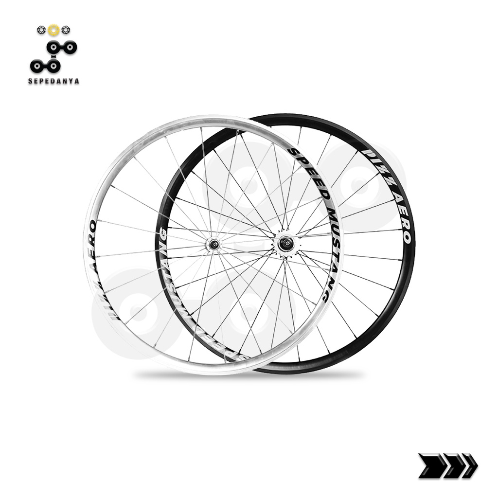 Jual Pizz Aero Speed Mustang Wheelset Wheel Set 700c 20H 24H 20 24 H ...