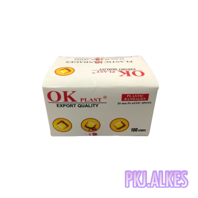 Jual OK PLAST PLESTER BULAT ISI 100 | Shopee Indonesia