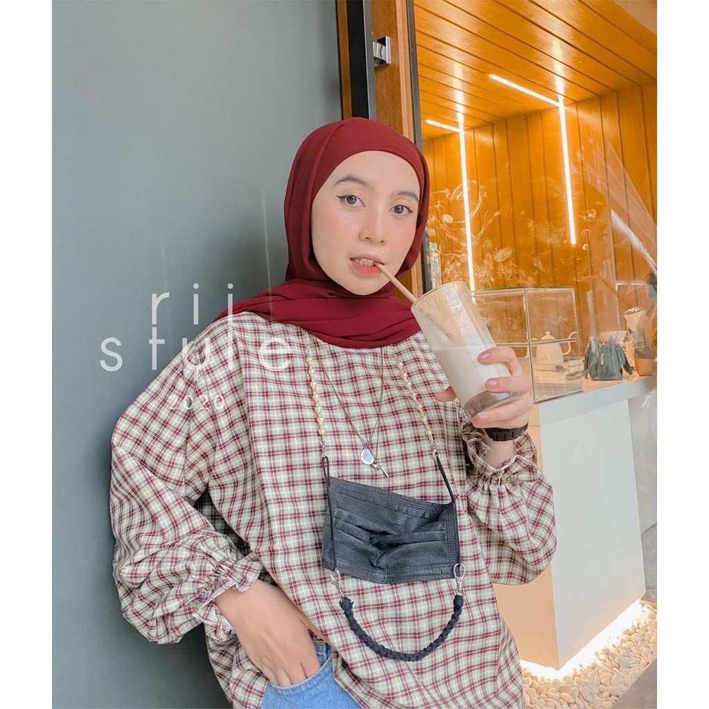 Jual ALEEYA TOP / tartan blouse | Shopee Indonesia