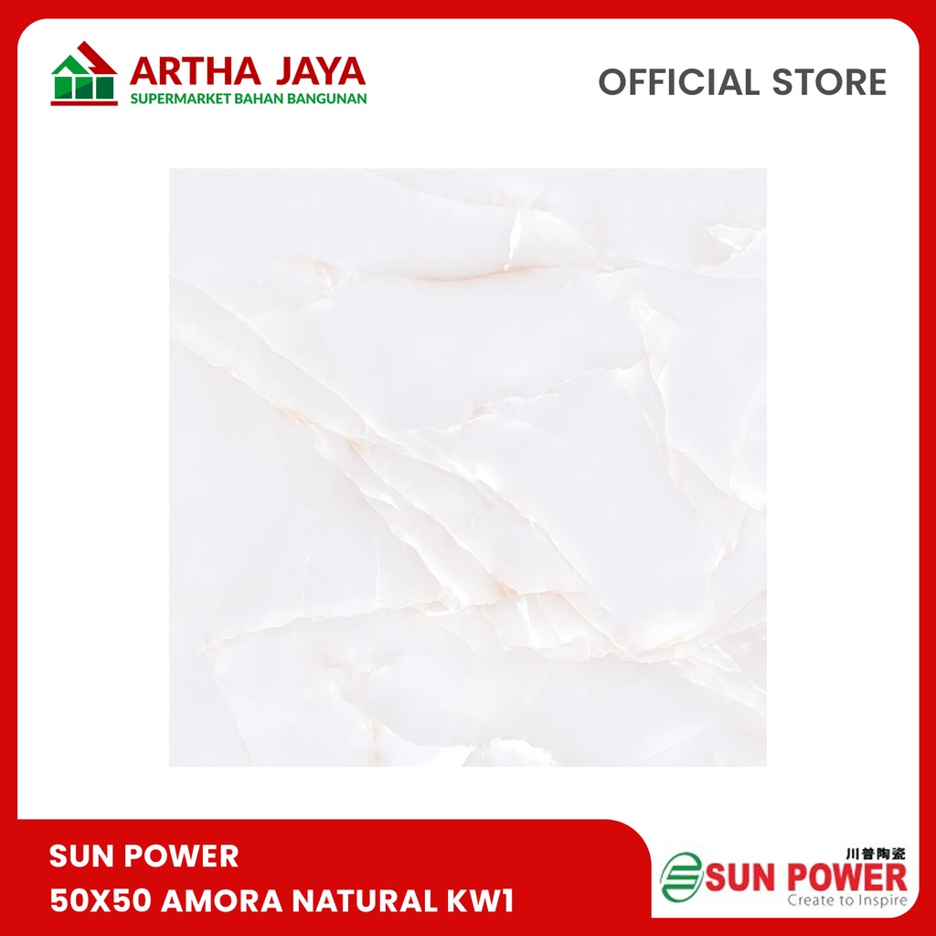 Jual Sunpower Keramik Lantai 50X50 Amora Natural KW1 @1m2 (Floor Tile ...