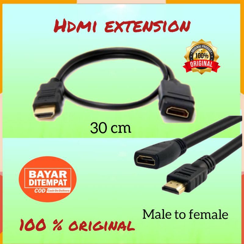 Jual Kabel Extension Hdmi to hdmi | Shopee Indonesia