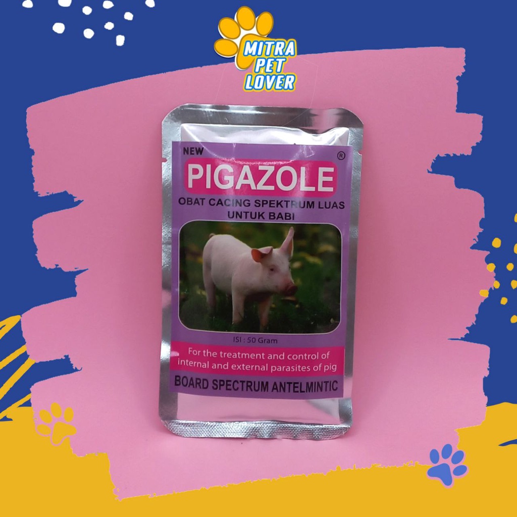 Jual OBAT CACING BABI - PIGAZOLE SERBUK 50GR- BUBUK ANTI CACING PITA ...