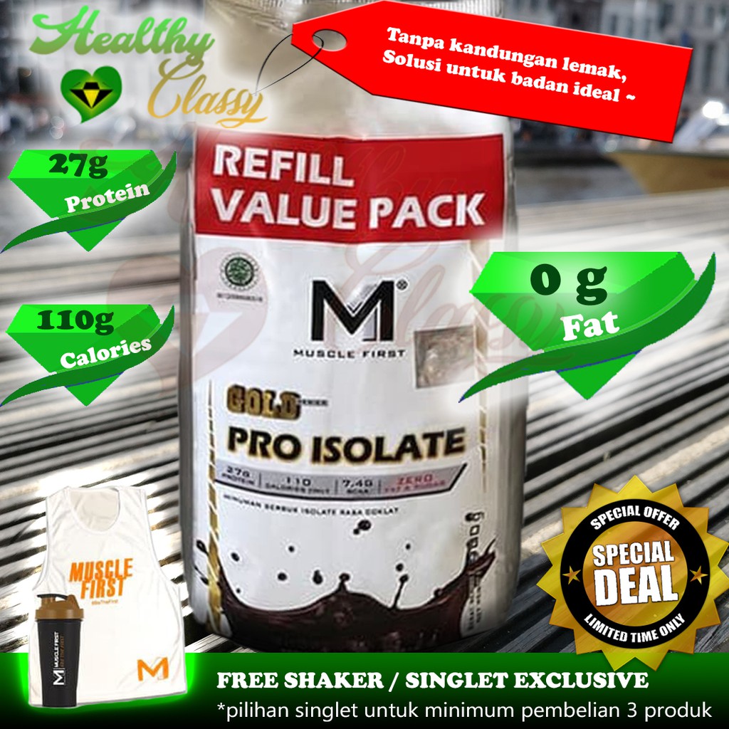 Jual M1 MUSCLE FIRST GOLD PRO ISOLATE WHEY PROTEIN ISOLATE 2 LBS REFILL ...