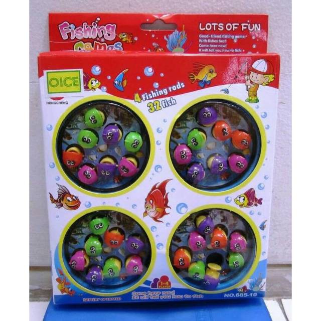 Jual Fishing Game / Mancing Ikan 4 Kolam Magnet | Shopee Indonesia