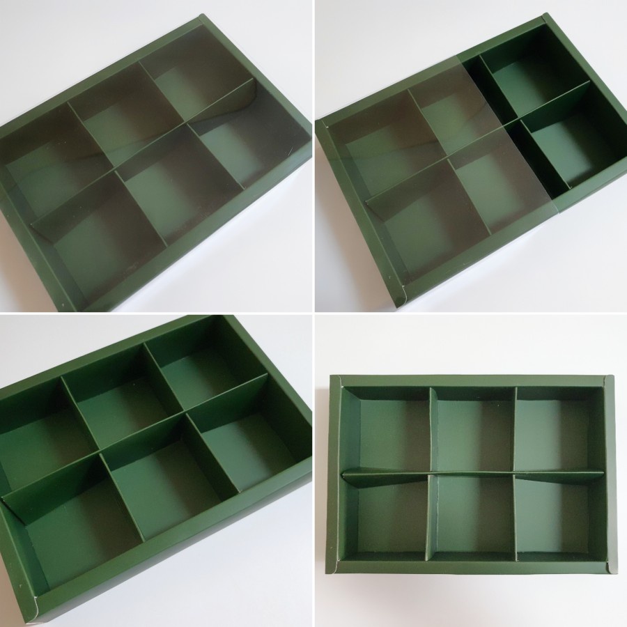 Jual Box Sekat 6 Dus Mika Sekat Kotak Kue Kardus Mika Dus Egg Tart ...