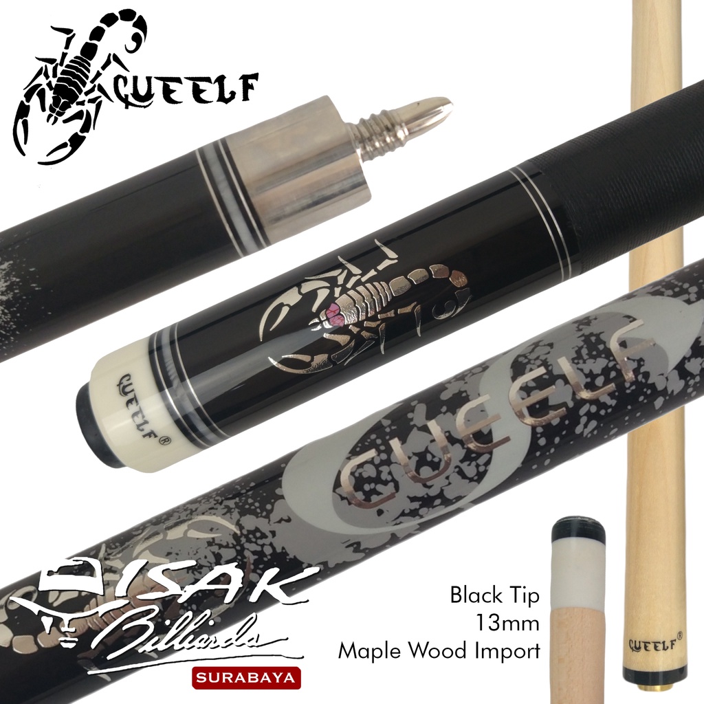 Jual Scorpio Cue Elf Pool Cue Stick - Stik Biliar Import Maple Wood ...