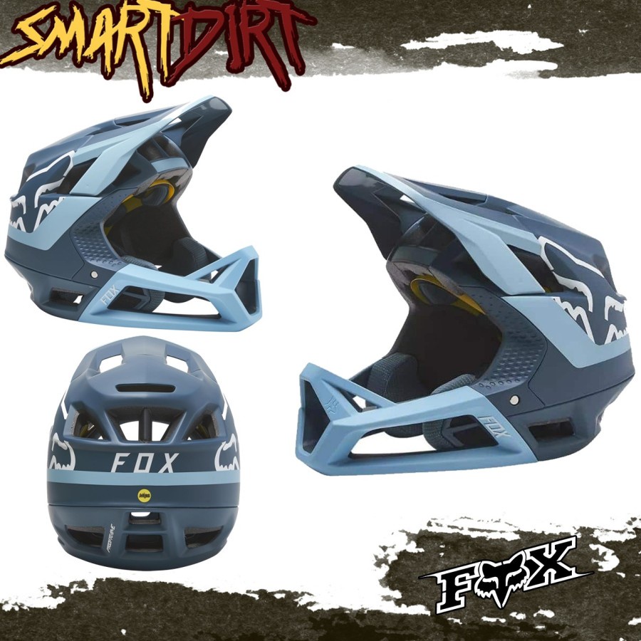 Jual HELM MTB DOWNHILL FOX PROFRAME SLATE BLUE 2023 HELMSEPEDA FOX ...