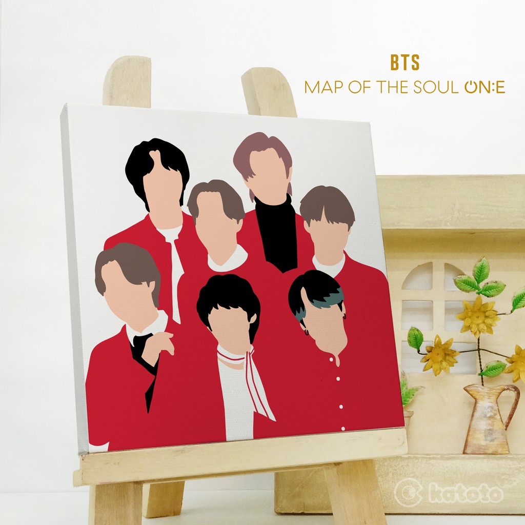 Jual PAINT BY NUMBERS BTS MAP OF THE SOUL PAINTING KIT. RM JIN SUGA J ...