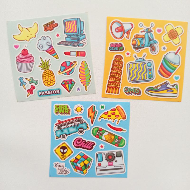 Jual Stiker lucu untuk jurnal atau tumblr journal jurnal deco | Shopee ...