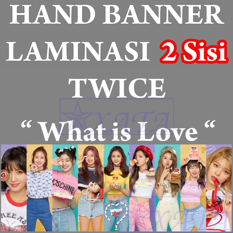 Jual [READY STOCK] TWICE Laminasi Hand Banner Full Member Kpop Murah ...