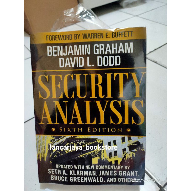 Jual Buku Security Analysis by Benjamin Graham | Shopee Indonesia
