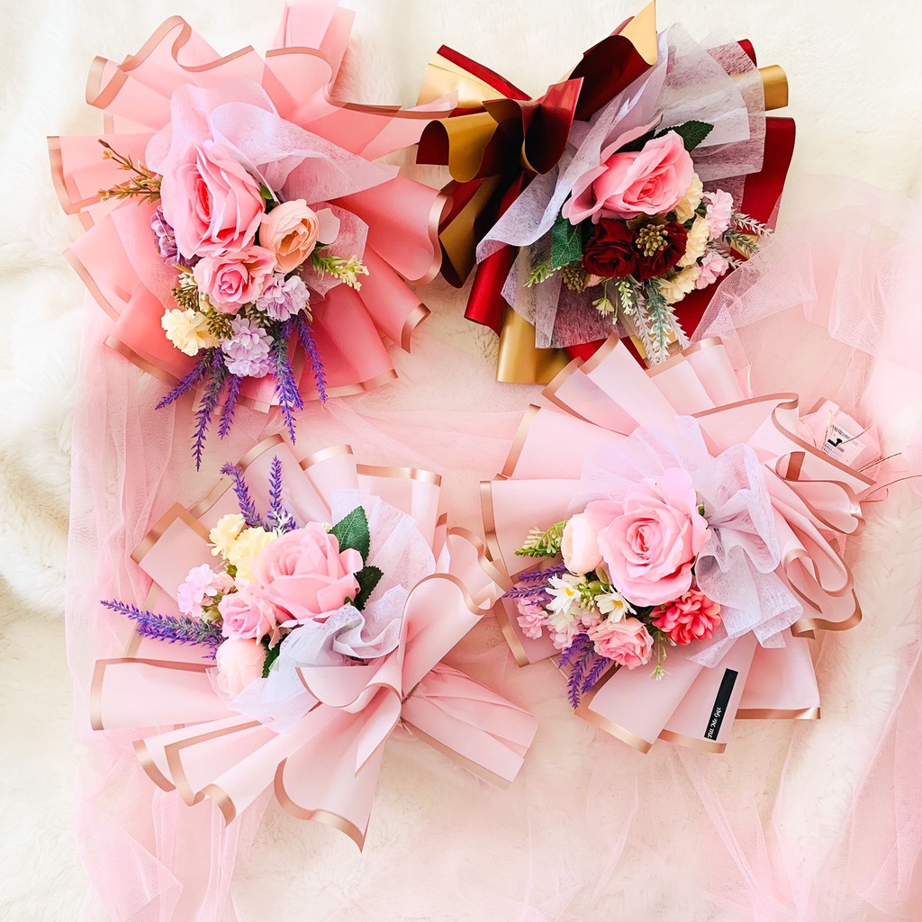 Jual Stand Mini Bouquet Bunga / Buket Bunga Artificial Valentine ...