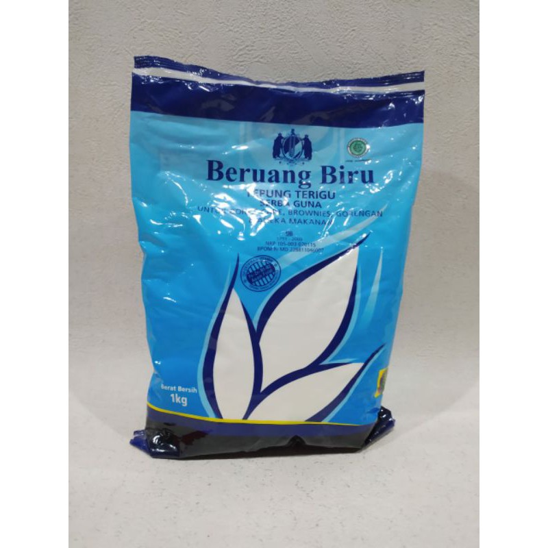 Jual TEPUNG TERIGU BERUANG BIRU 1 KG | Shopee Indonesia