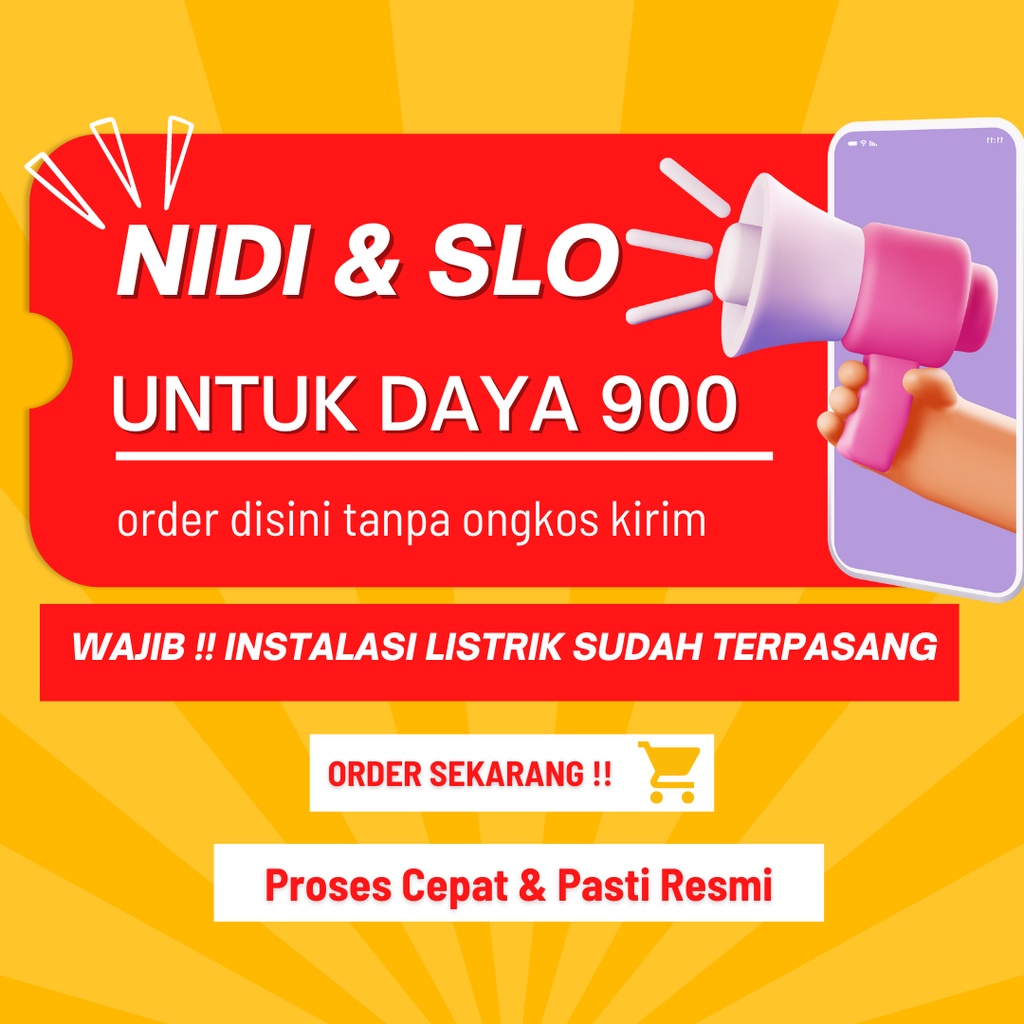 Jual SLO DAN NIDI DAYA 900 VA SATU PAKET YANG DIPAKAI UNTUK DAFTAR ...