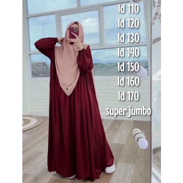 Jual GAMIS SUPER JUMBO LD 150-160-170 CM (muat bb 100kg up) | Shopee Indonesia