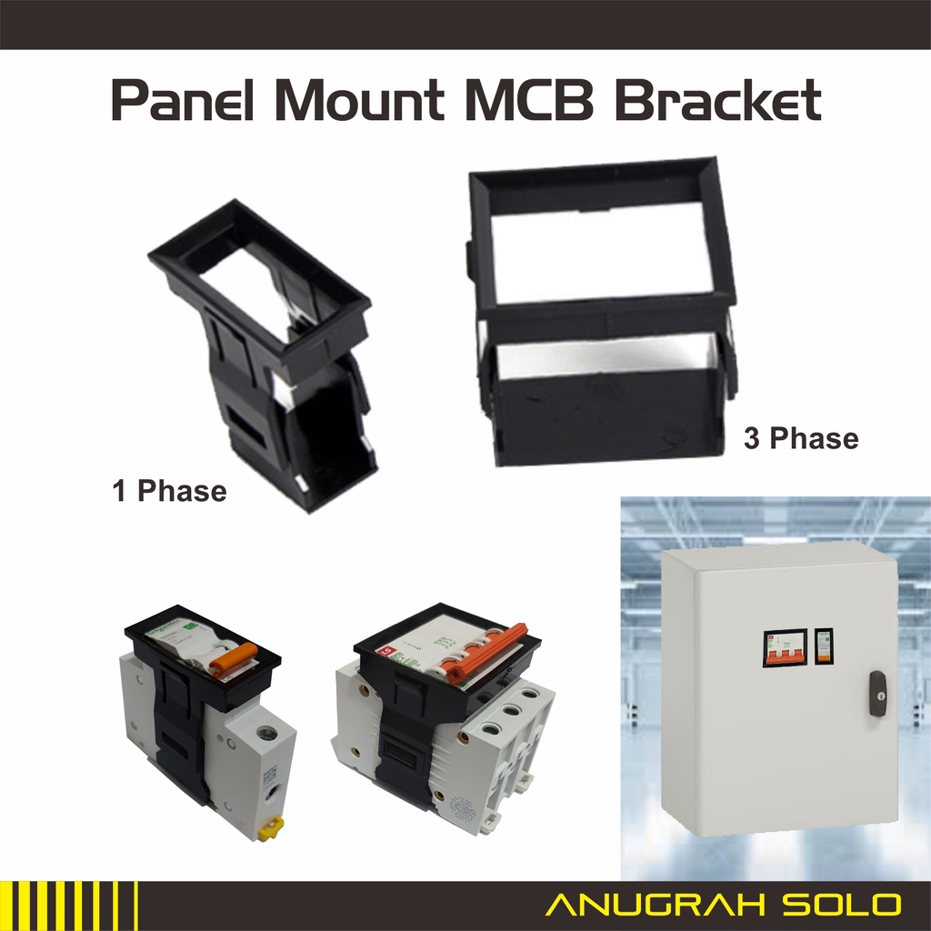 Jual Braket MCB Panel Mounting MCB Bracket 1 phase 3 phase | Shopee ...