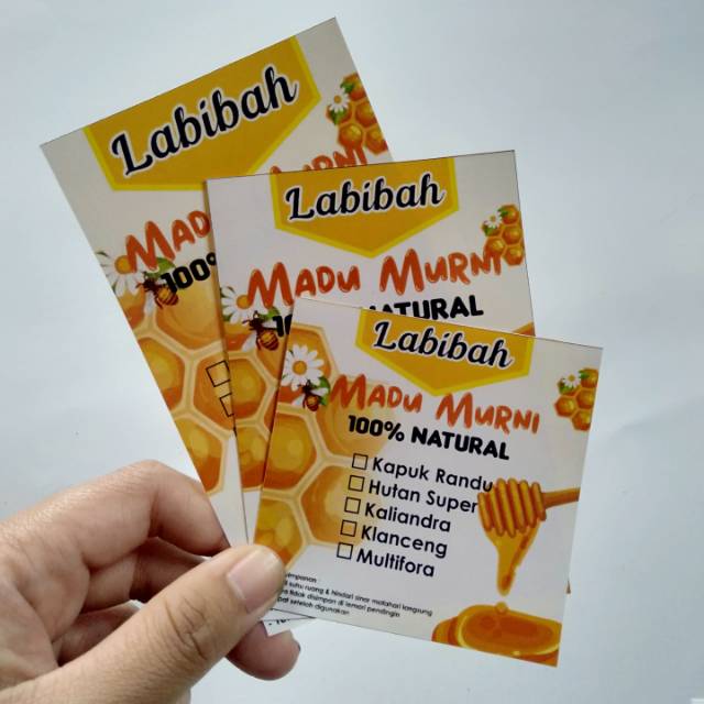 Jual STIKER BOTOL MADU CUSTOM | Shopee Indonesia
