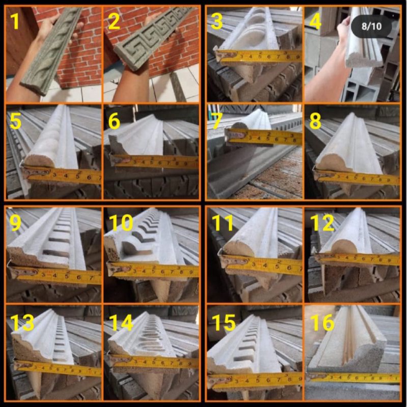 Jual List Profile List Plang Beton Minimalis Modern Aneka Motif SINAR ROSTER ASD | Shopee Indonesia