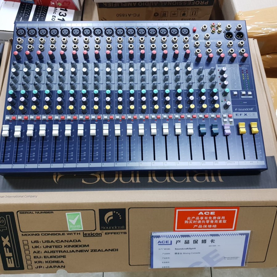 Jual Mixer Soundcraft EFX 16 ( 16 Channel ) | Shopee Indonesia