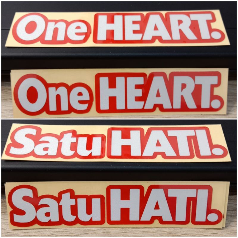 Jual STICKER ONE HEART SATU HATI HONDA MOTOR CUTTING | Shopee Indonesia