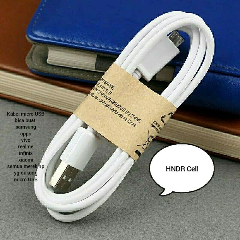Jual Kabel Data samsung Micro USB 1 meter hitam dan putih | Shopee ...
