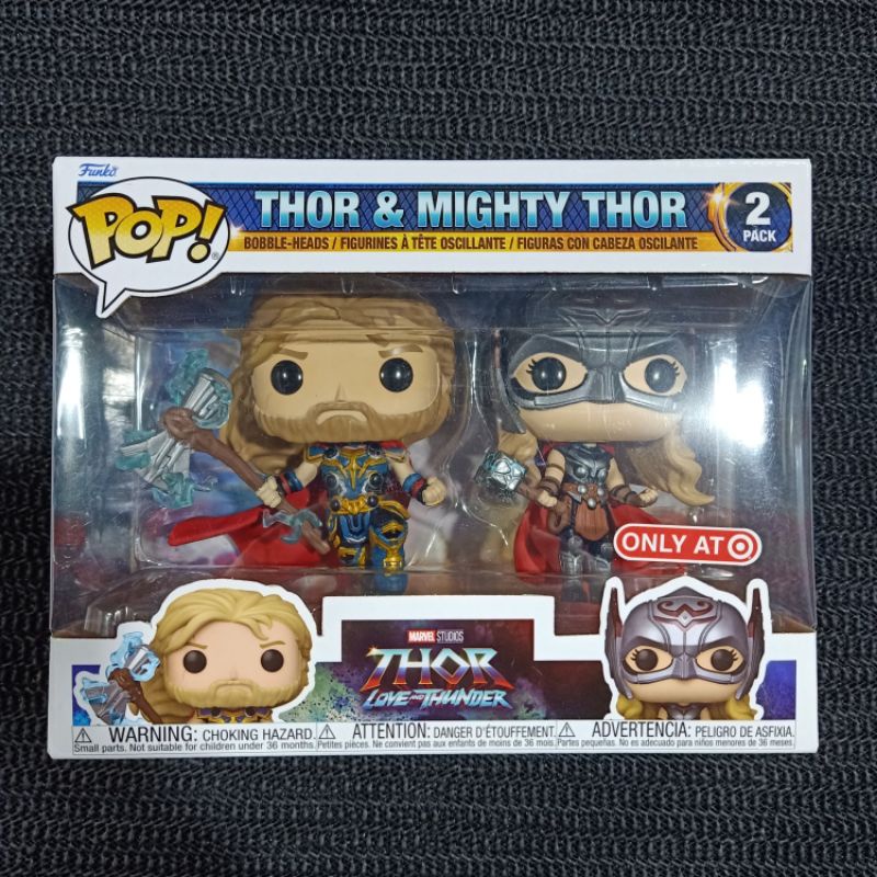 Jual Funko Pop! MARVEL STUDIOS: THOR LOVE AND THUNDER: THOR & MIGHTY THOR (2 PACK) (Only At ...