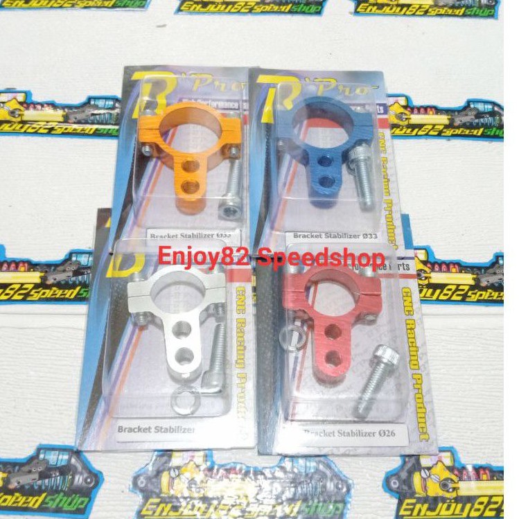 Jual Breket Stabiliser Stang Samping Stabilizer as Bpro uk 26 mm & 33 ...