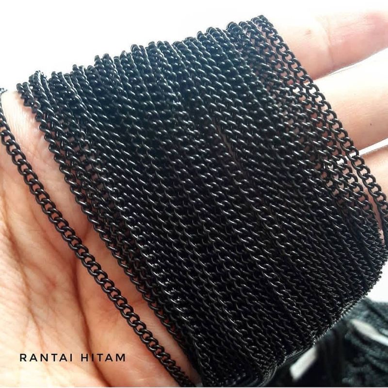 Jual Rantai Hitam 0.7 Meteran | Shopee Indonesia
