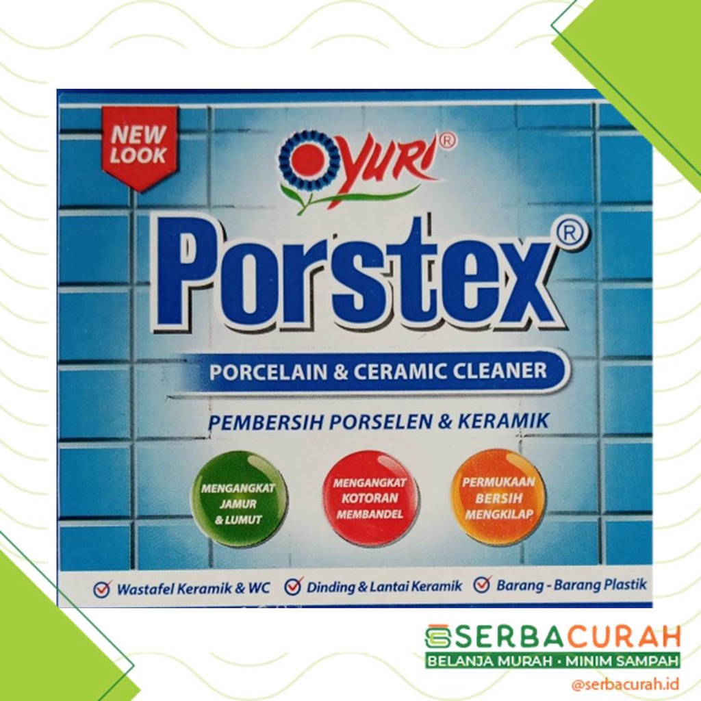 Jual Yuri Porstex | Pembersih Porselen Toilet | Isi Ulang + Botol ...