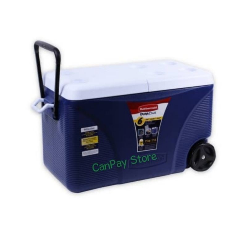 Jual Rubbermaid Cooler Wheeled 71 Ltr - Biru | Shopee Indonesia