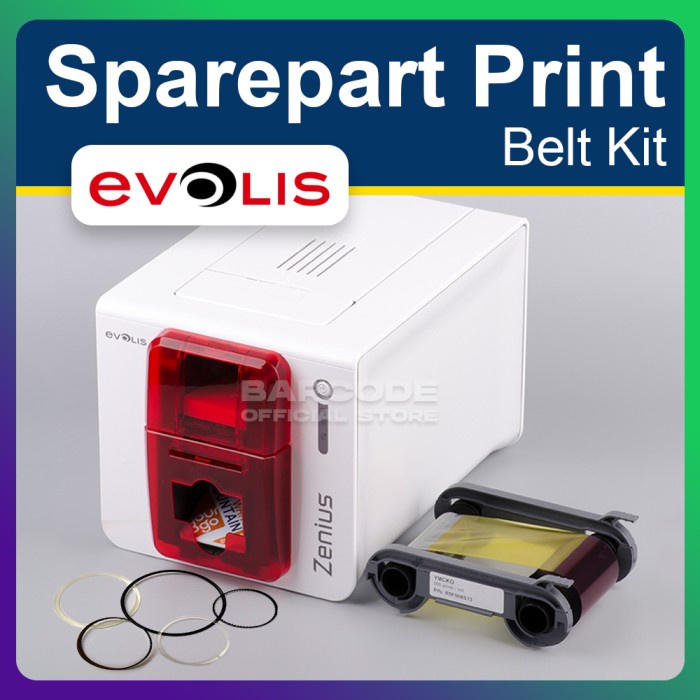 Jual Belt Kit Transport Id Card Printer Evolis Zenius Primacy Original ...