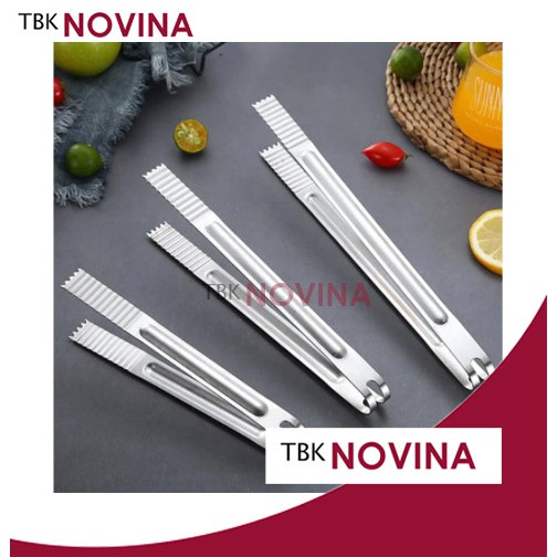 Jual Penjepit Lurus Roti Kue Steak Makanan Capitan Gorengan Jepitan ...