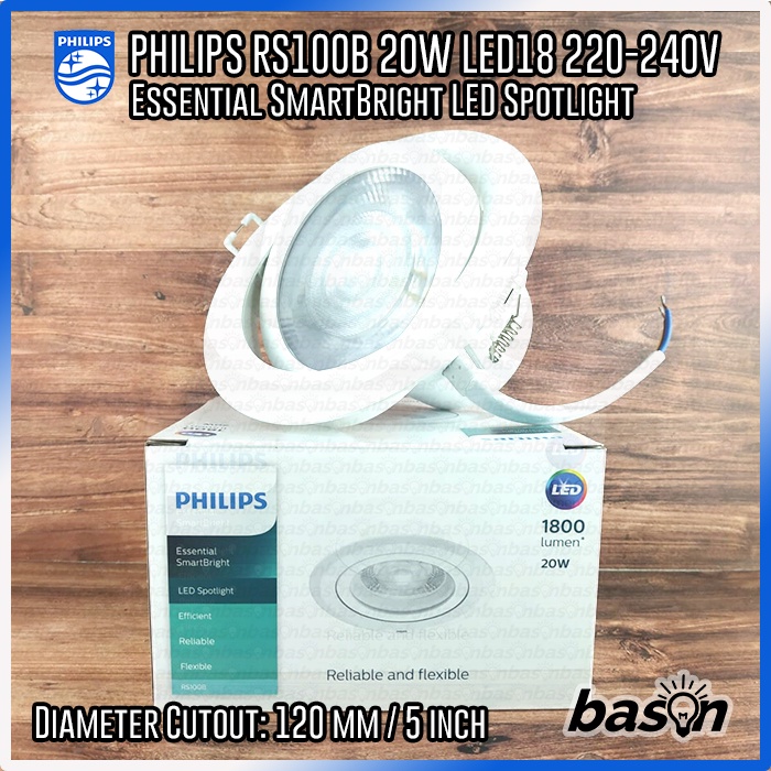 Jual PHILIPS RS100B 20W 1800lm D120 - Essential SmartBright LED ...