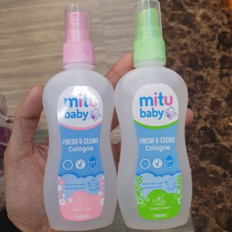 Jual (ORIGINAL) Mitu Baby Cologne Spray Fresh & Clean 100 Ml BPOM ...