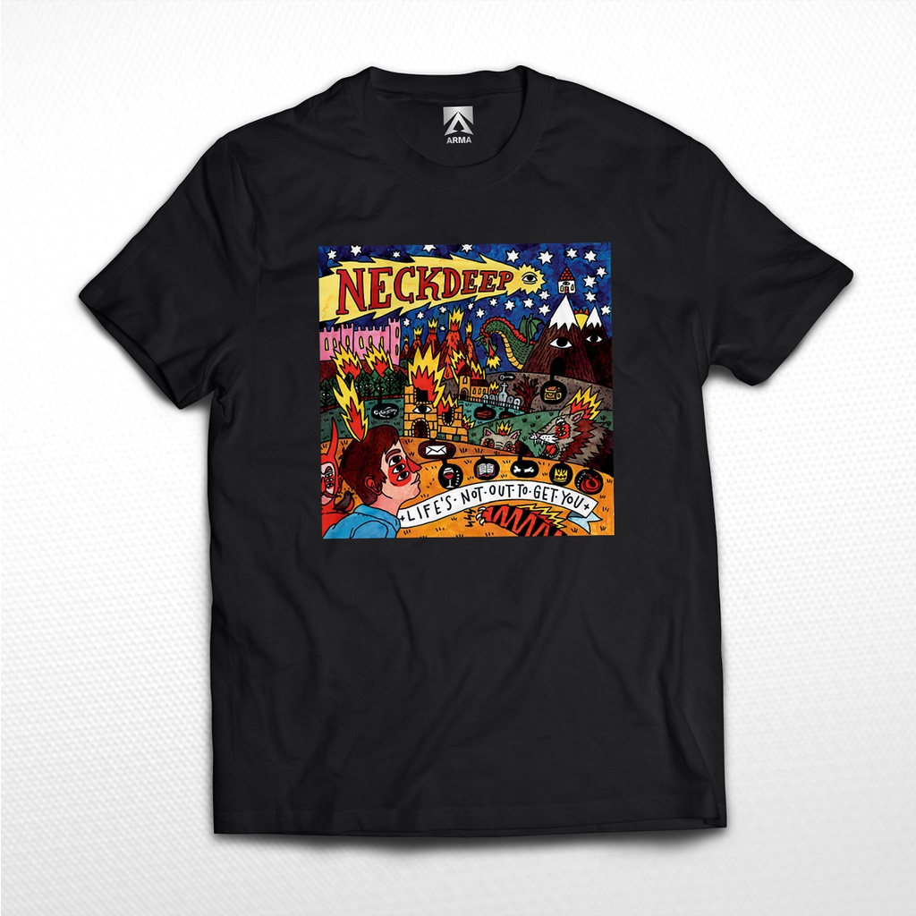 Jual KAOS BAND NECK DEEP Life's Not Out To Get You / tshirt musik ...