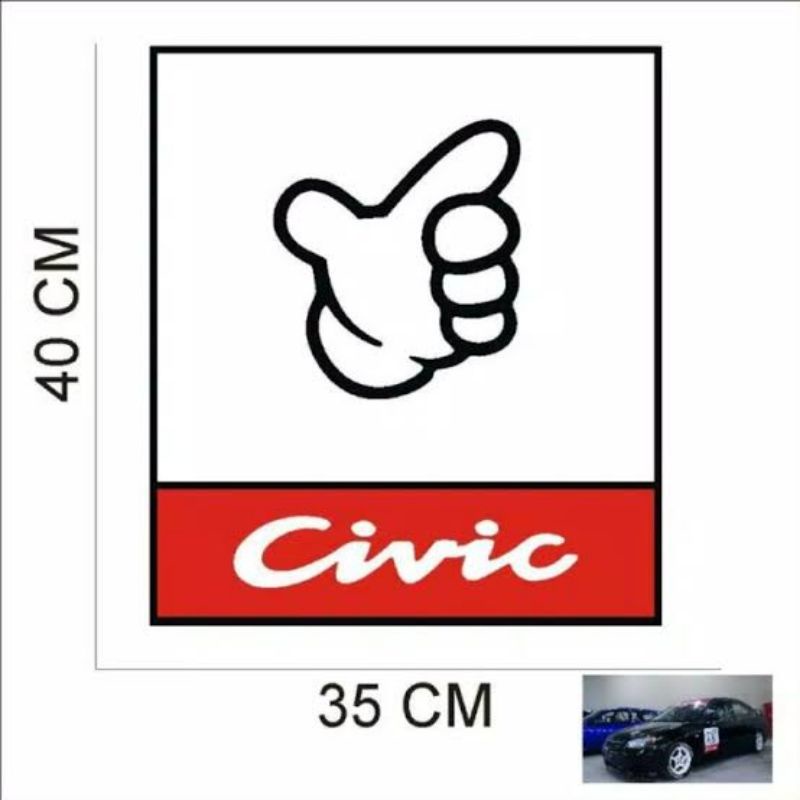Jual Sticker mobil jdm Civic no good racing | Shopee Indonesia