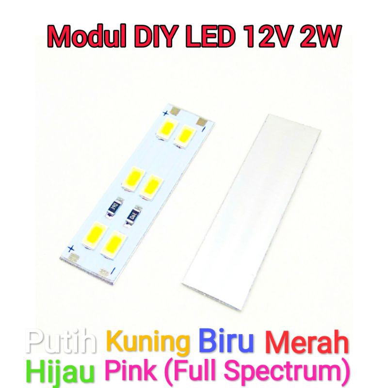 Jual Modul LED SMD 5730 6 Mata Chip 12V 2W HPL 2 Watt Full Heatsink DIY | Shopee Indonesia