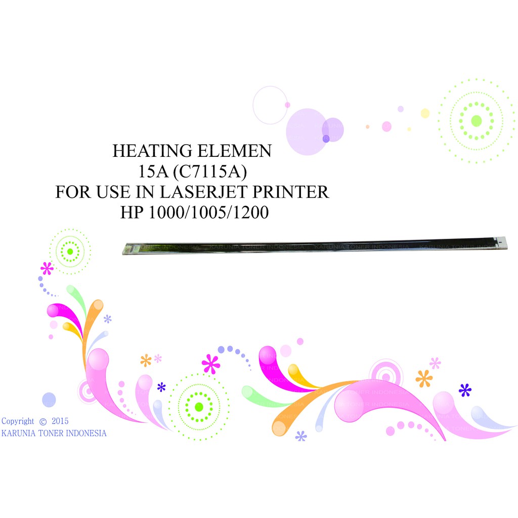 Jual HEATING ELEMENT 15A FOR USE IN LASERJET PRINTER HP 1000/1005 ...
