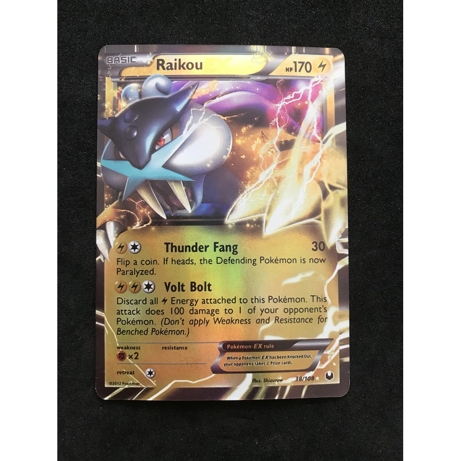 Jual Kartu Pokemon TCG Sun&Moon Raikou EX (harga/kartu) | Shopee Indonesia